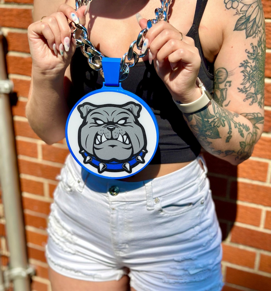 Custom *SPINNER* Pendant Fan Chain | Personalized Sports Logo Necklace ...