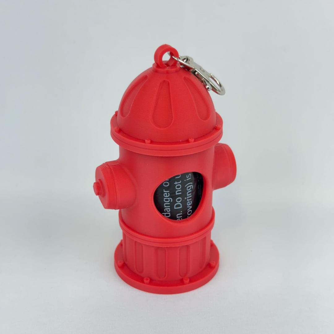 Dog Poop Bag Holder Fire Hydrant Pet Waste Bag Dispenser Clip on Gift ...