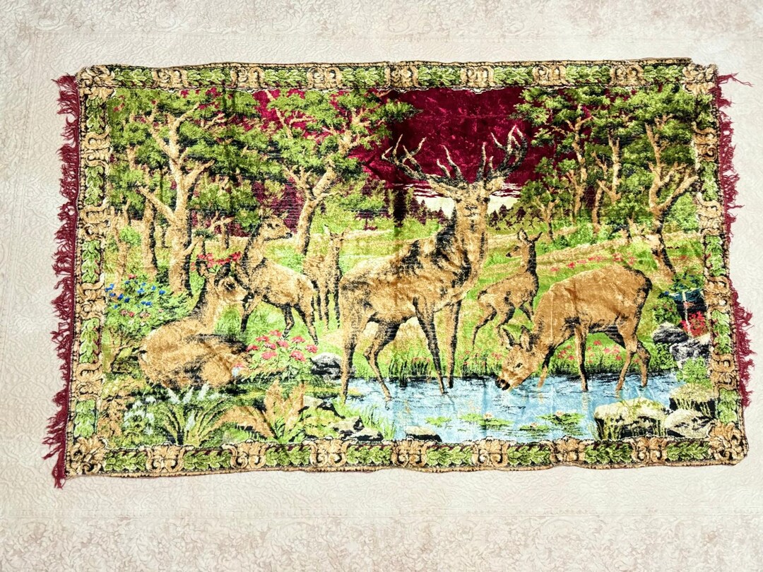 Exquisite 19th Century Handcrafted Wall Tapestry A Timeless Work of Art ...