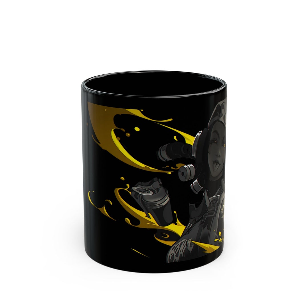 Valorant Raze Mug, Raze Mug, Valorant Mug, Gamer Mug, Gamer Black Mug ...