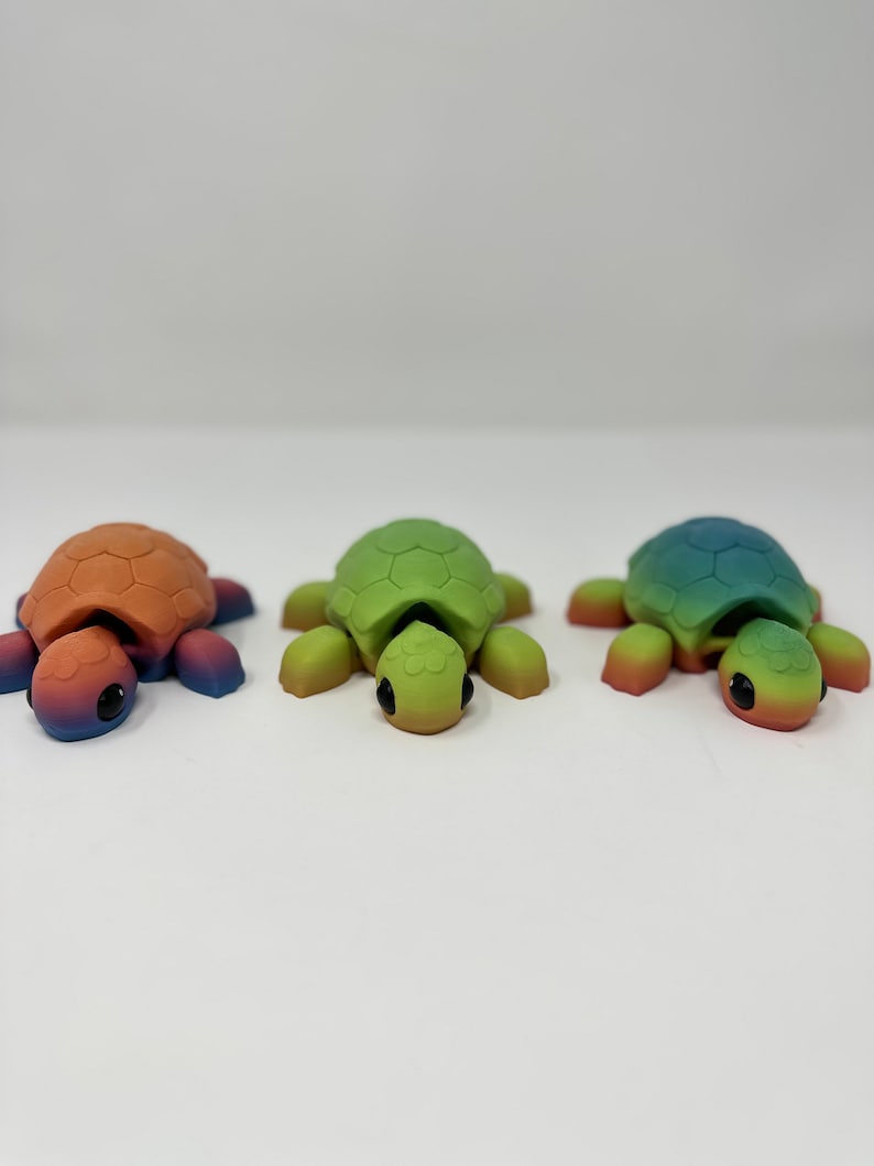 3d Printed Articulated Turtle - Etsy