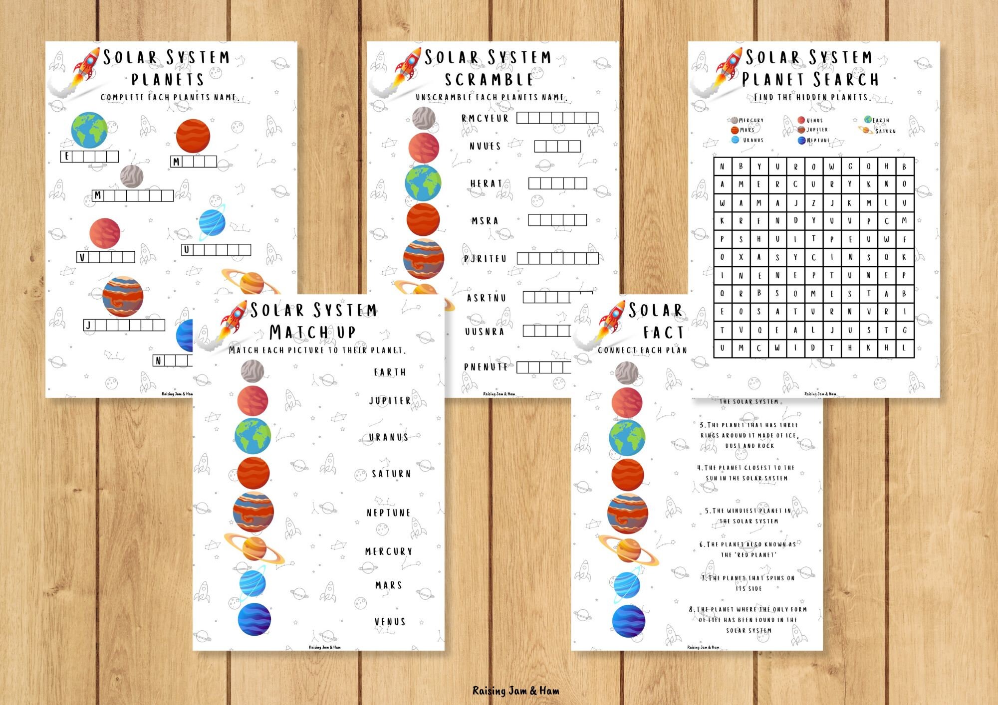 Solar System Activity Pack Space Learning Home Schooling - Etsy