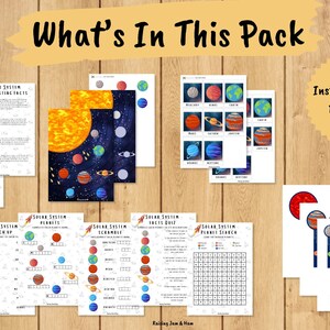 Solar System Activity Pack Space Learning Home Schooling - Etsy