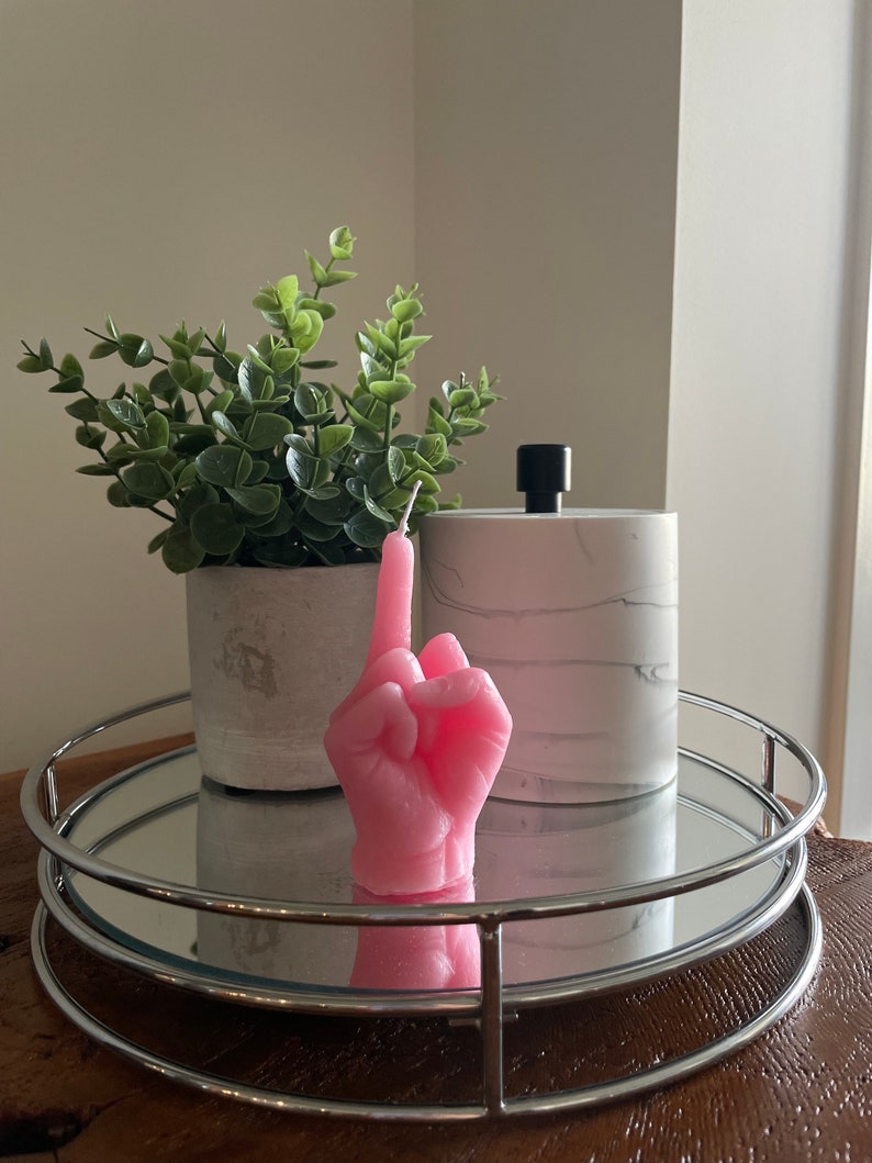 Middle Finger Candle, Coulourful, Funny Candle, Unique Candle, Hand ...