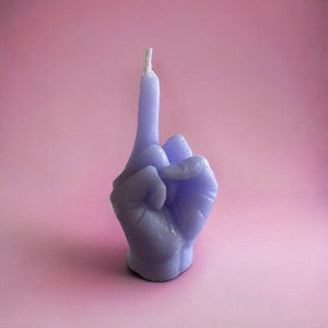 Middle Finger Candle, Coulourful, Funny Candle, Unique Candle, Hand ...