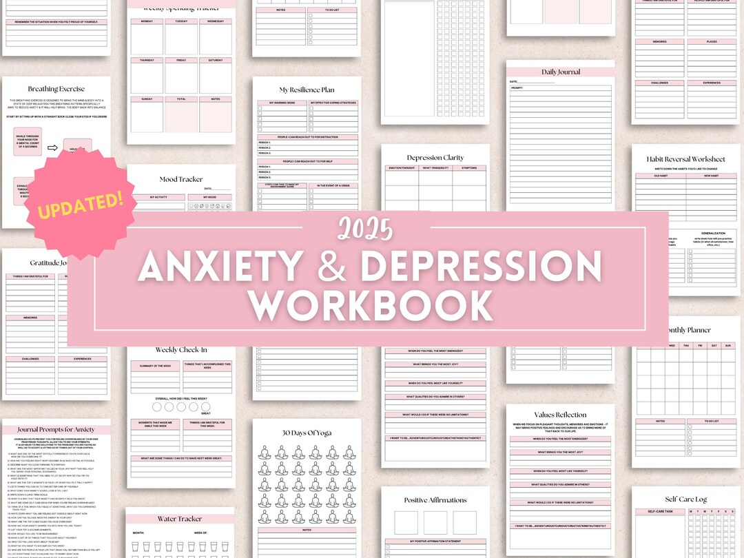 Anxiety and Depression Workbook | Goodnotes Digital Journal Digital ...