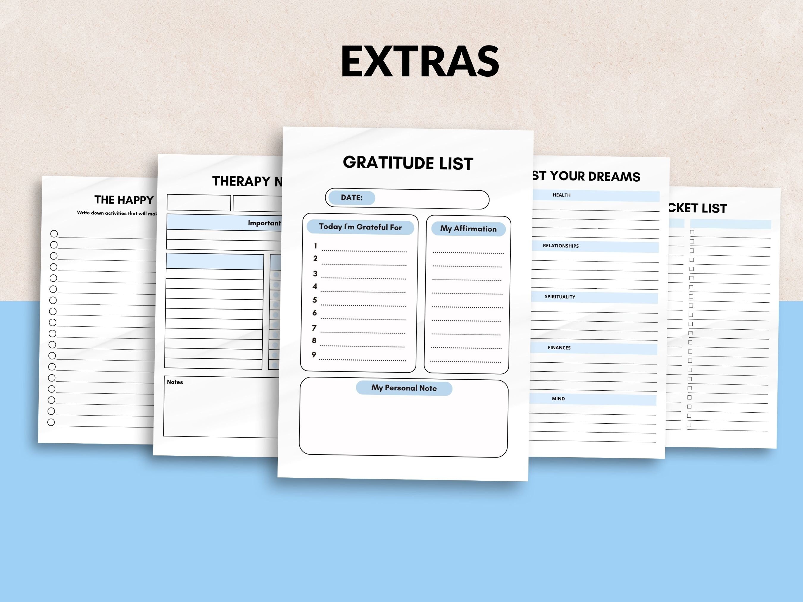 Mental Health Journal Digital Goodnotes Planner Mentalhealth Workbook ...