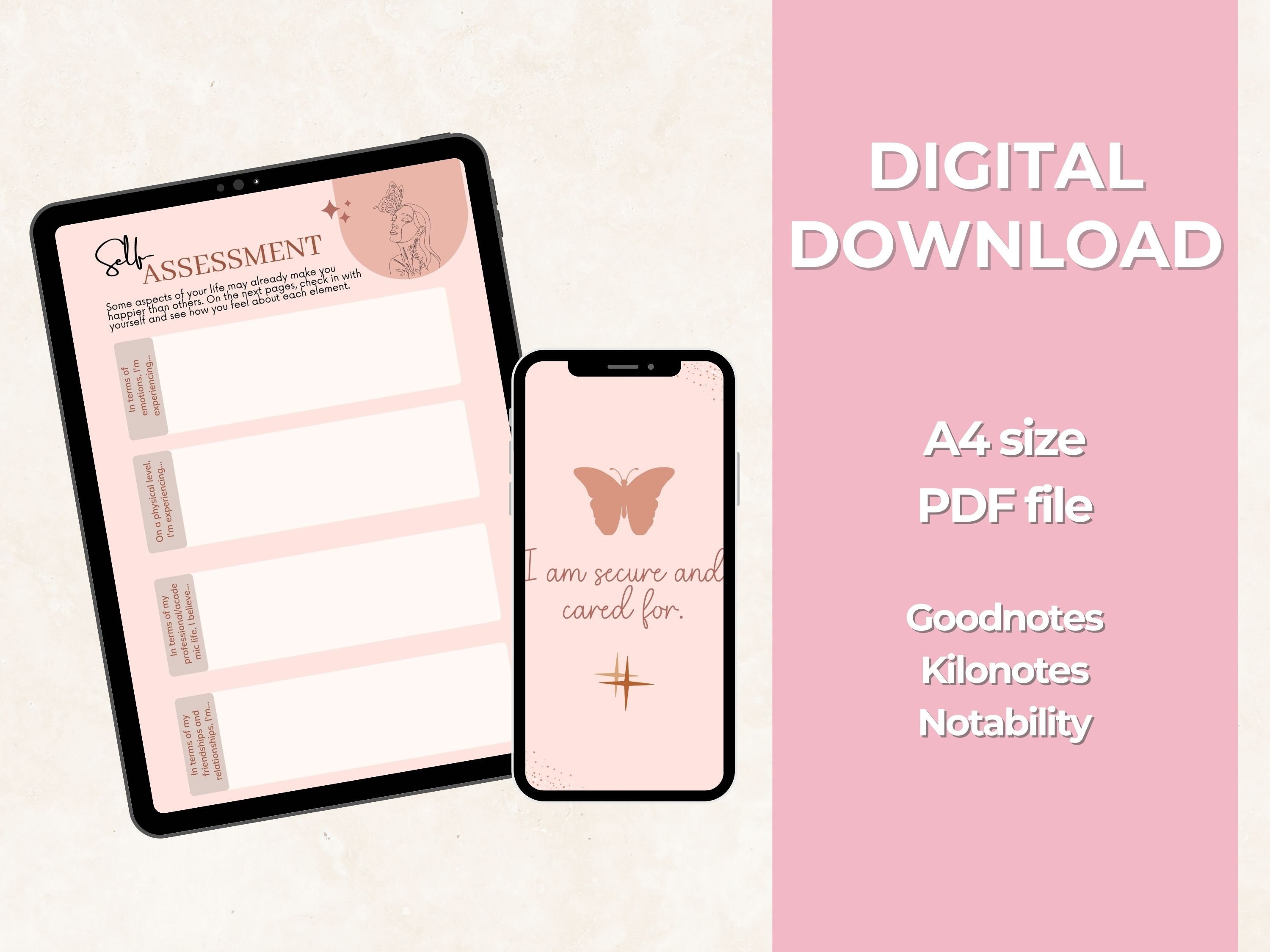 Self Development Workbook, Self Love Journal, Mental Health Workbook ...