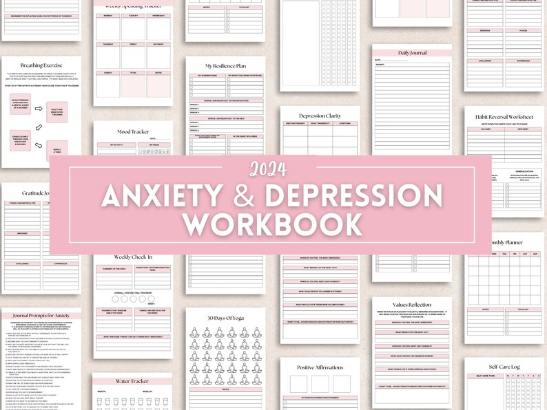 Anxiety and Depression Workbook Goodnotes Digital Journal Digital ...