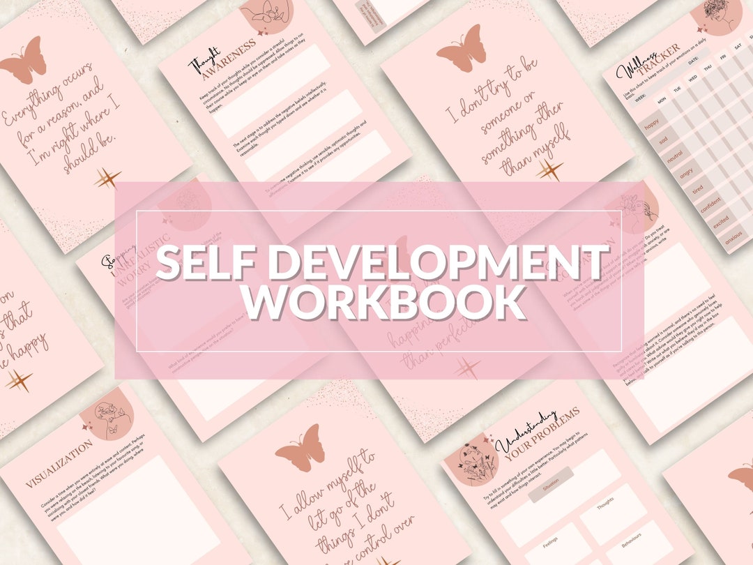 Self Development Workbook, Self Love Journal, Mental Health Workbook ...