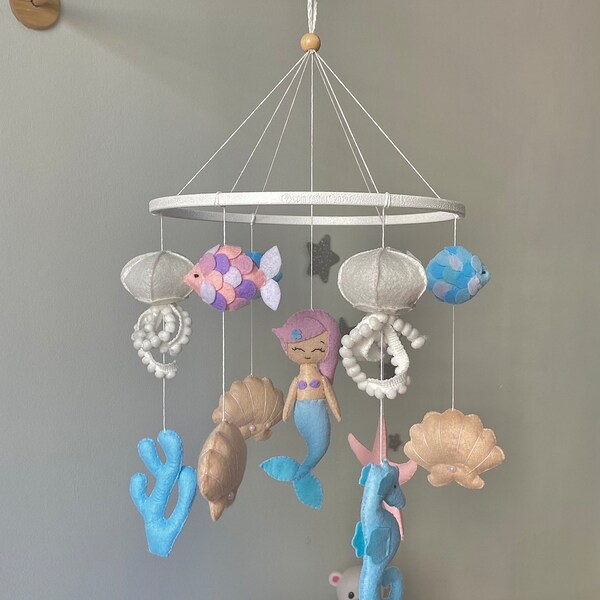 Mermaid Baby Mobile - Etsy