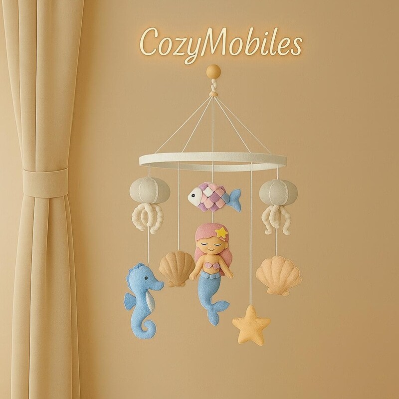 Mermaid Baby Mobile - Etsy