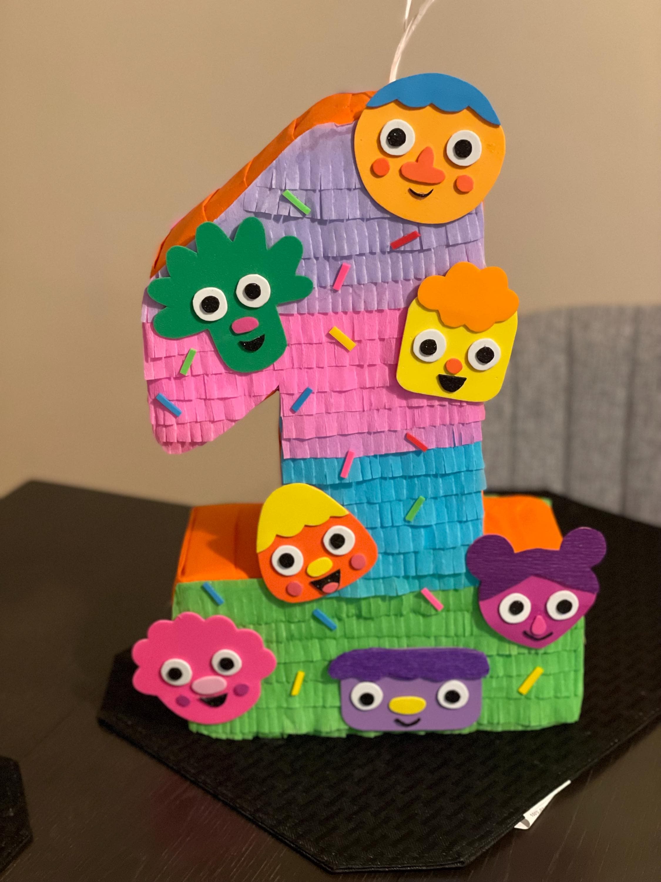 Mini Piñata Number One/colors/ Noodle and Pals Inspired - Etsy