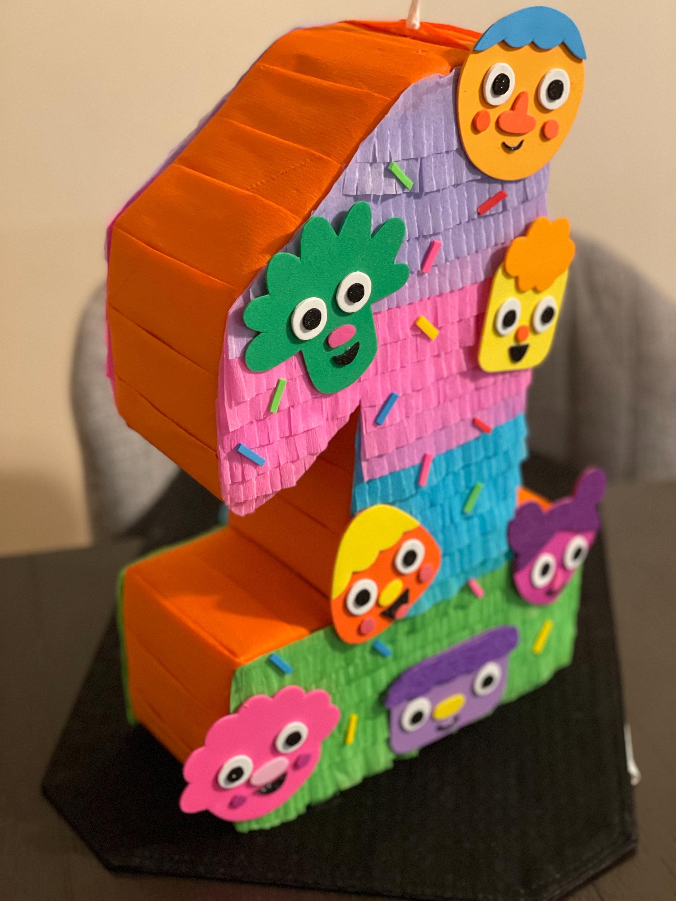 Mini Piñata Number One/colors/ Noodle and Pals Inspired - Etsy