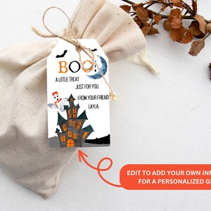 Printable Halloween Gift Tags. Digital Download. Editable Gift Tags. - Etsy
