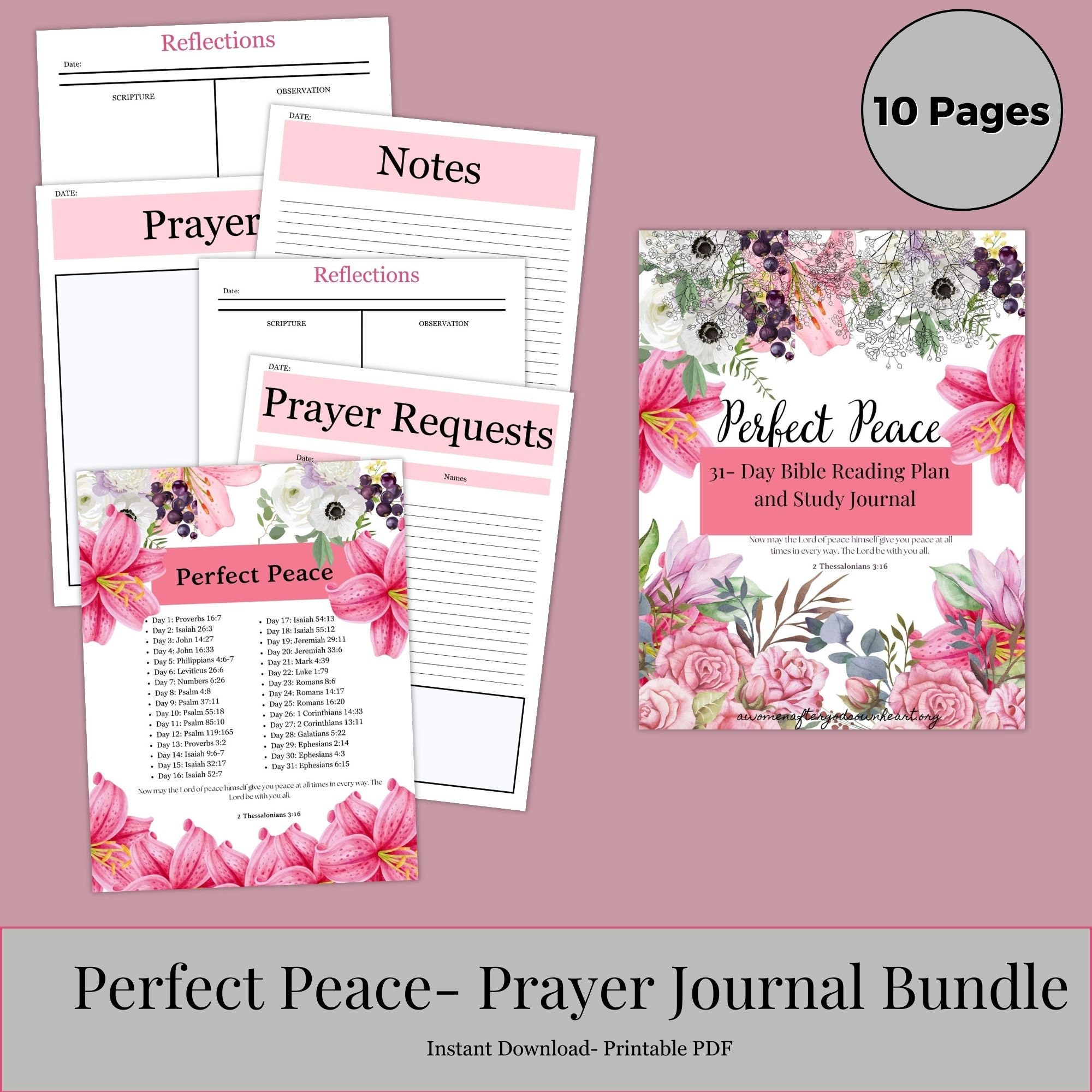 Printable Prayer Journal for Women| Printable Download| Printable ...
