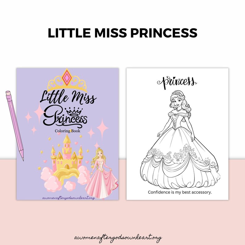 Digital Download| Princess Coloring Pages for Kinds| Printable Princess ...