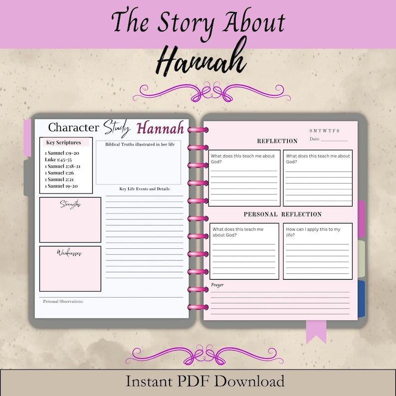 Printable Women of the Bible | Bible Study Printable | Character Study ...