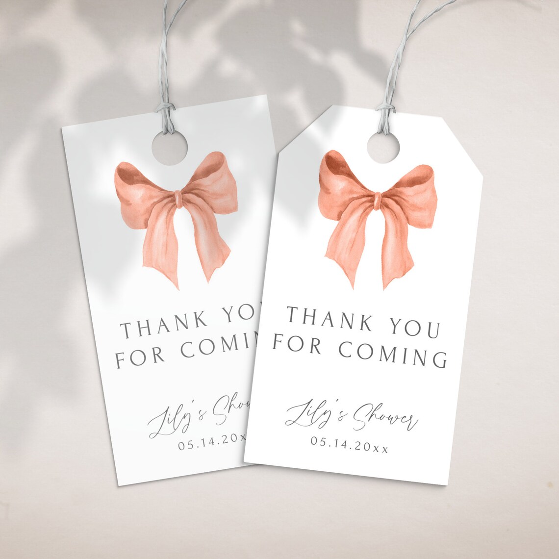 Bridal Shower Favor Tag, Tying the Knot Gift Tag Printable Editable ...