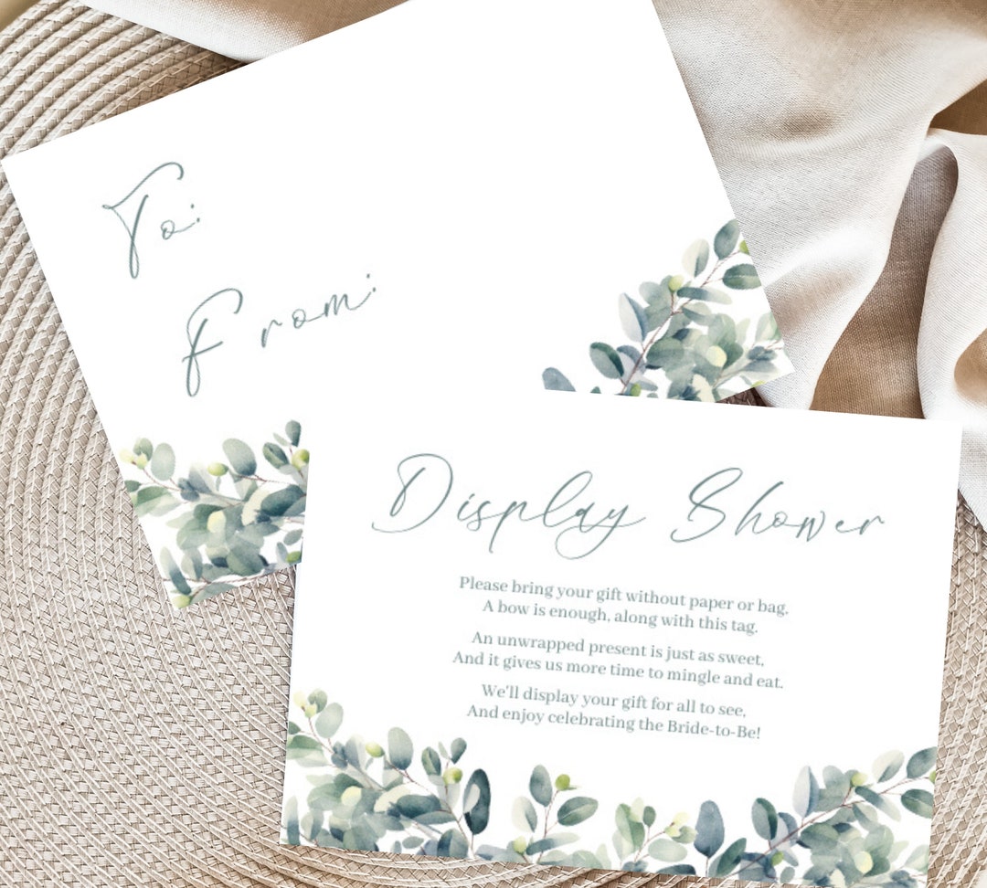 Unwrapped Gift Invitation, Instant Download, Bridal Shower Card ...