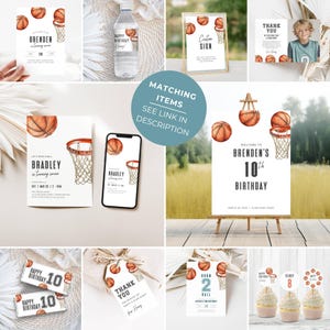 Basketball Party Food Labels, Editable Snack Table Tent Cards, Slam ...