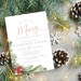 Merry Little Bridal Shower Invite, Christmas Shower Invitation, Instant ...