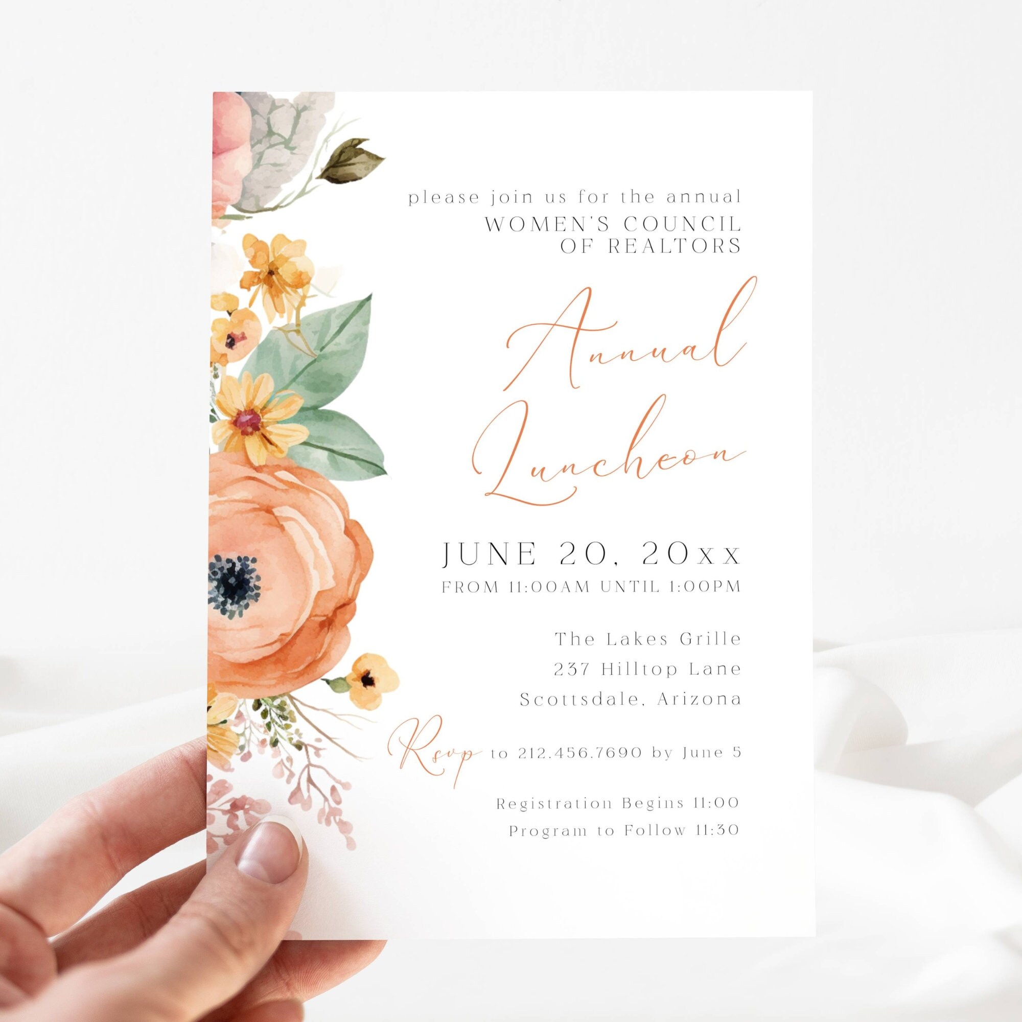 Editable Ladies Lunch Business Event, Realtor Awards Luncheon ...