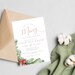 Merry Little Bridal Shower Invite, Christmas Shower Invitation, Instant ...
