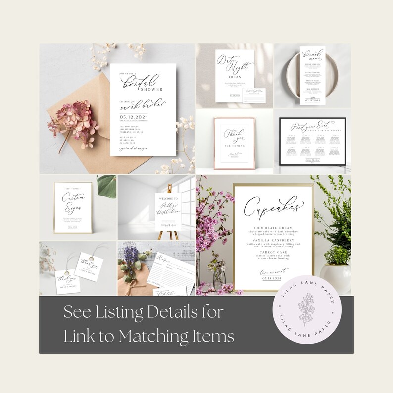 Brunch Menu Template, Minimalist Menu Printable, Brunch Menu Sign ...