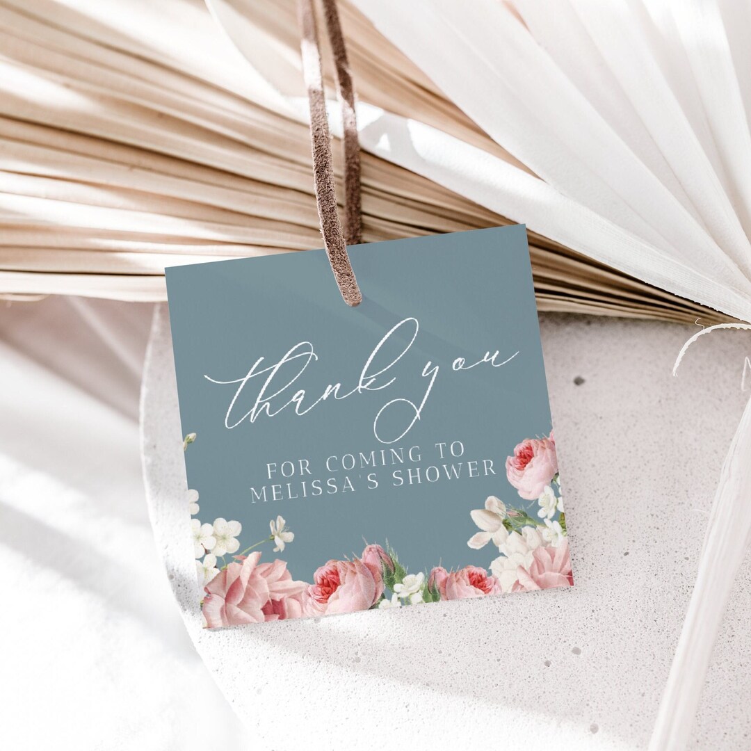 Favor Gift Tag, Bridal Shower Favor Gift Tag, Instant Download, Wedding ...