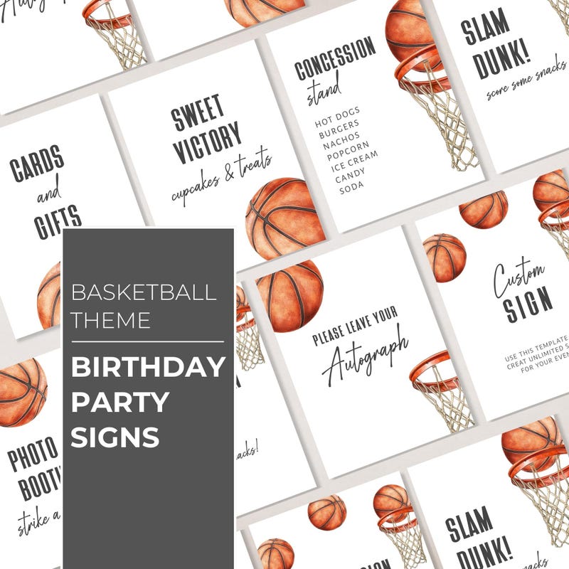 Basketball Sign - Etsy