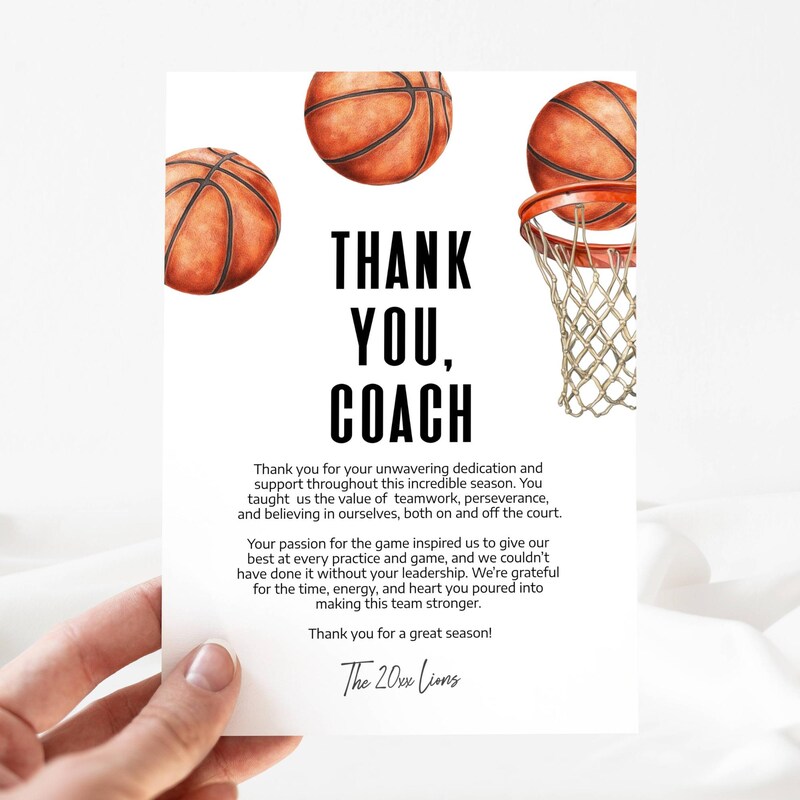 Thank You Basketball - Etsy