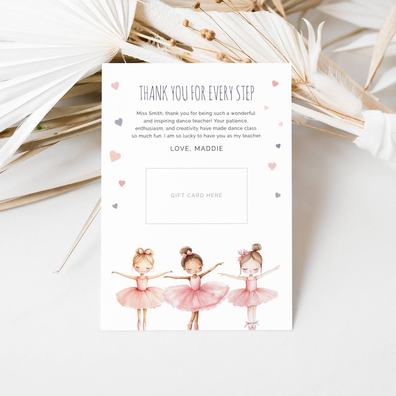 Dance Recital Card - Etsy