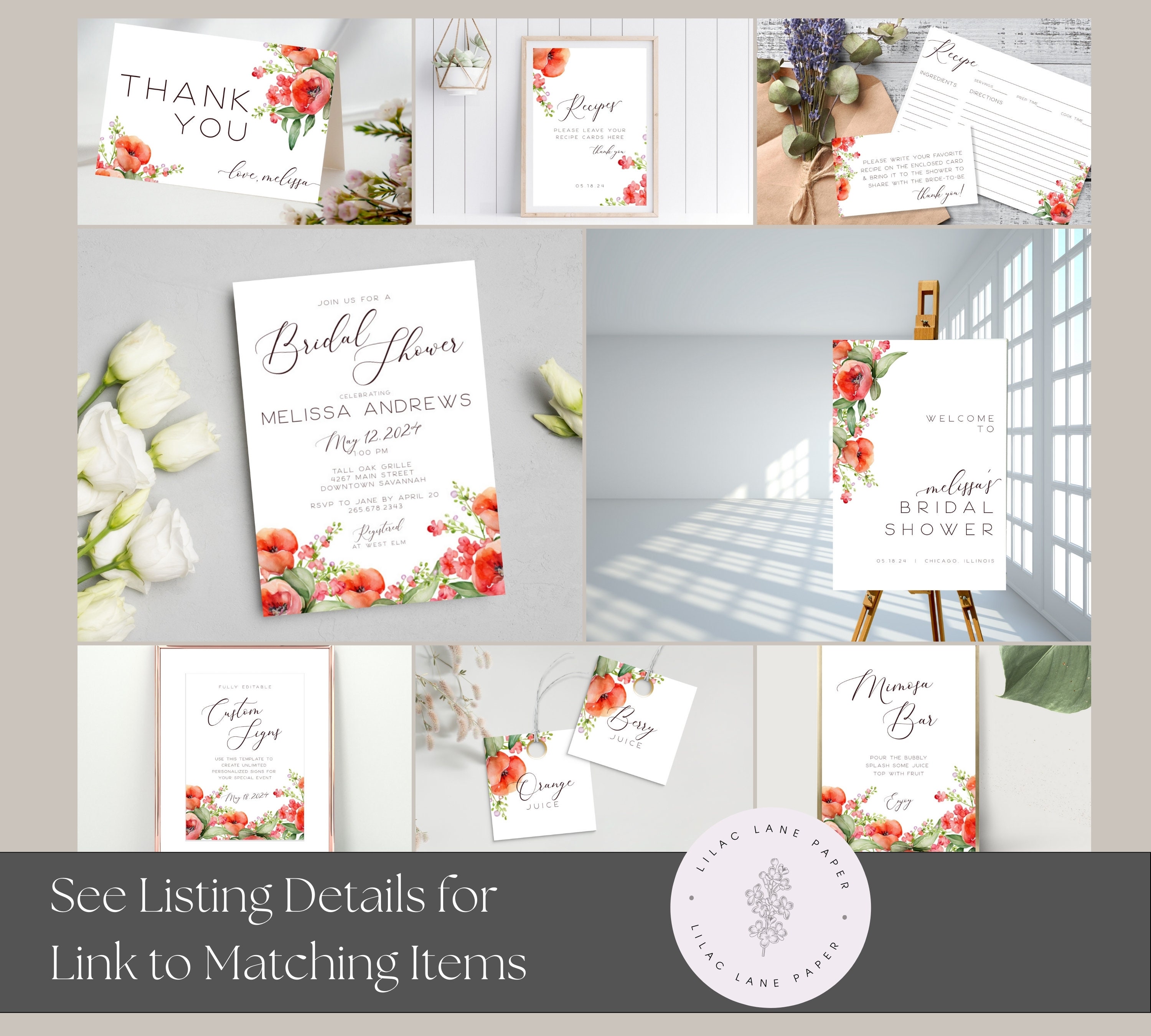 Bridal Shower Leave Your Recipe Card Here Sign Instant Download, Recipe ...