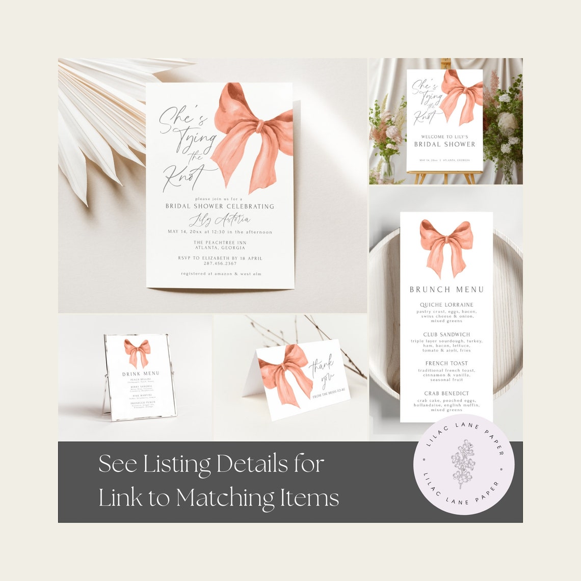 Bridal Shower Favor Tag, Tying the Knot Gift Tag Printable Editable ...