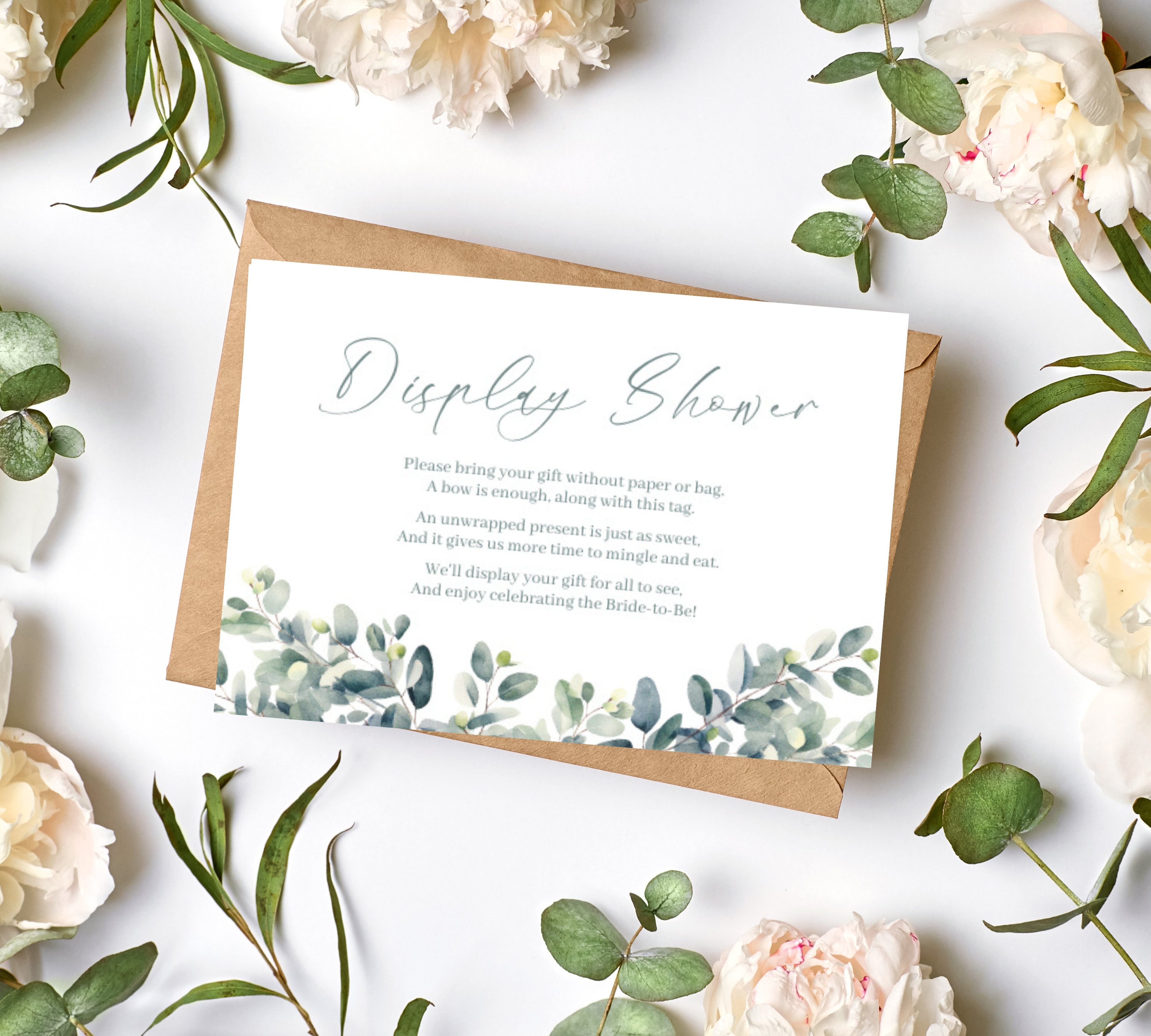 Unwrapped Gift Invitation, Instant Download, Bridal Shower Card ...