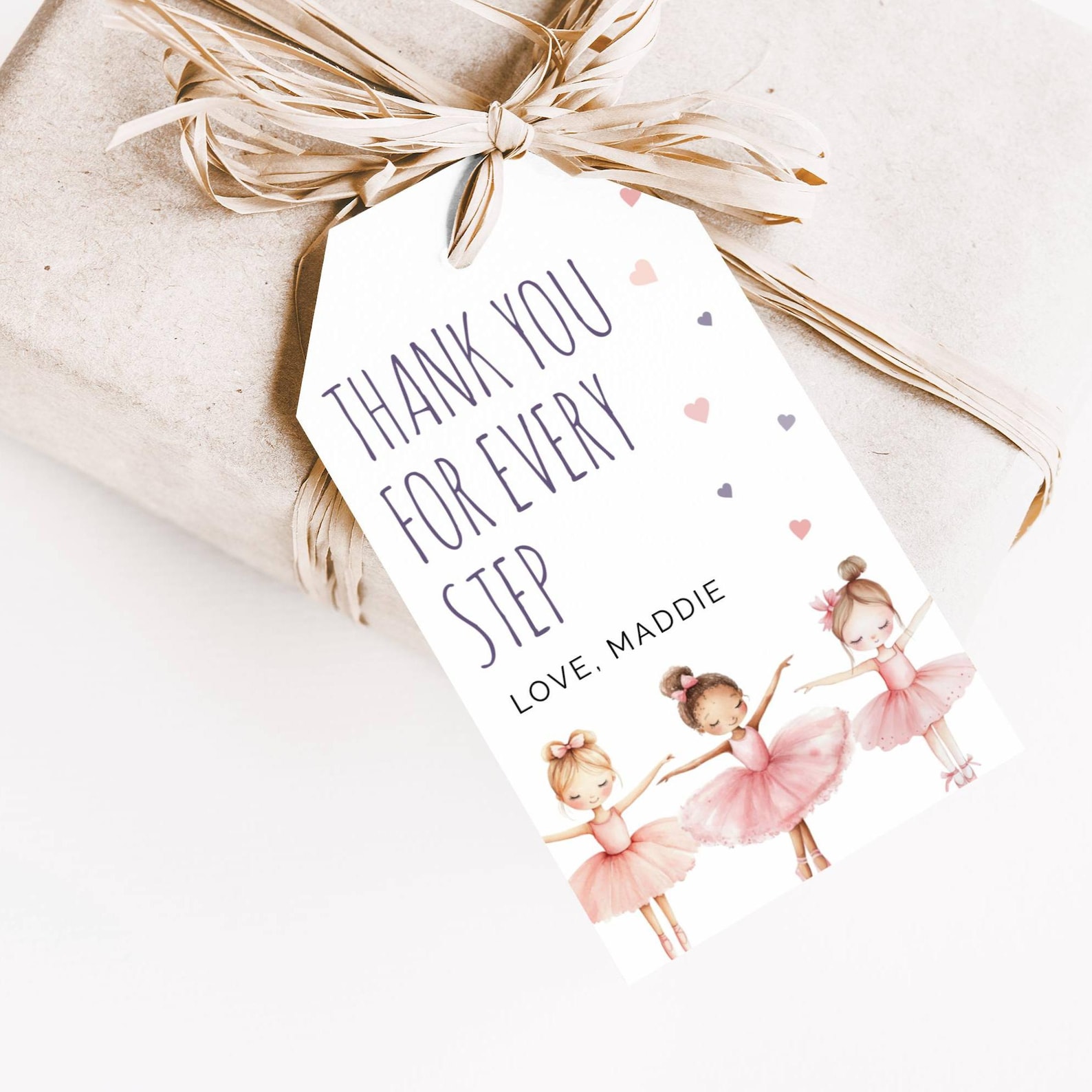 Thank You Gift Tag Dance Teacher, Dance Class Thank You, Dance ...