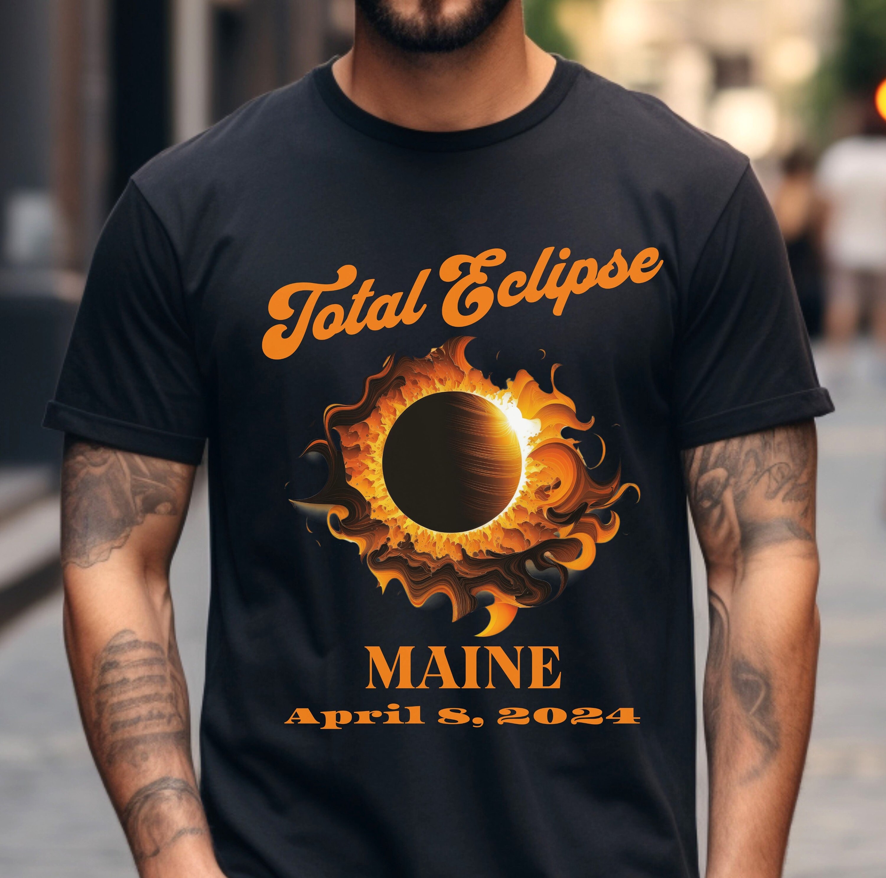 Solar Eclipse Shirt, Total Eclipse 2024, Astronomy Gift, Maine Eclipse ...