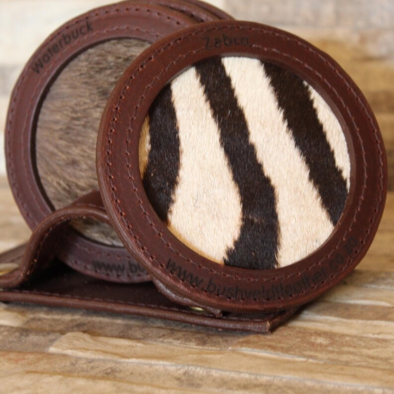Hair-on-hide Leather Coasters Game Skin/leather Variants Decorative ...