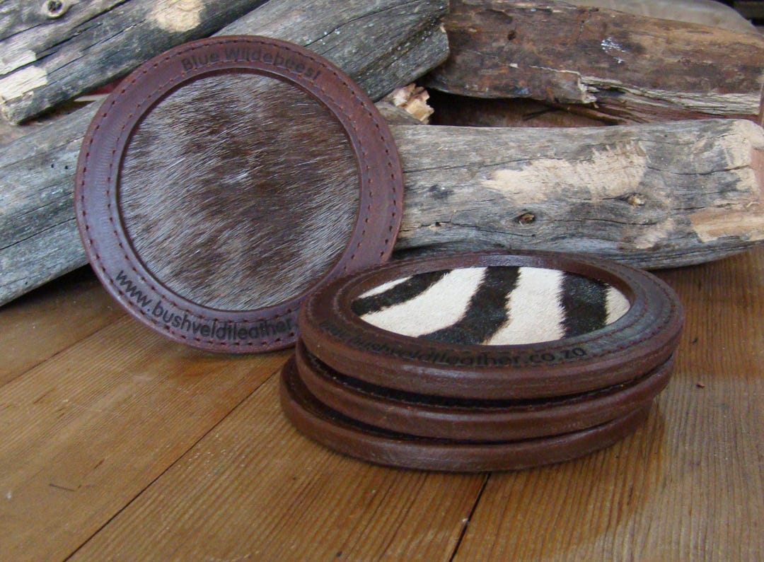 Hair-on-hide Leather Coasters Game Skin/leather Variants Unique Wedding ...