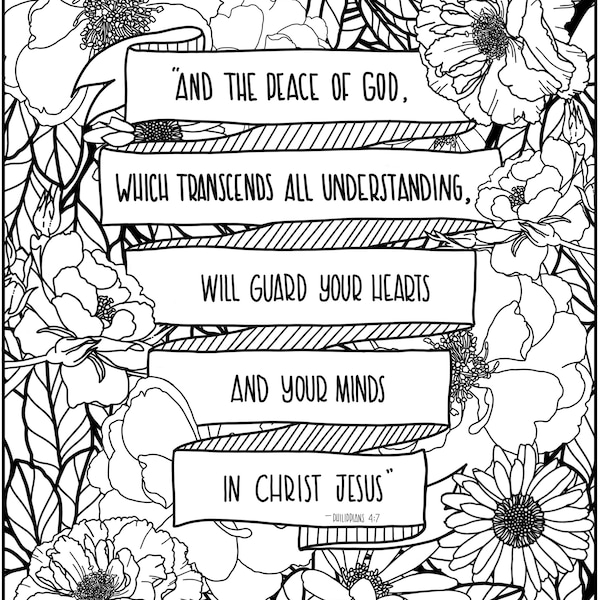 Philippians Coloring Page - Etsy