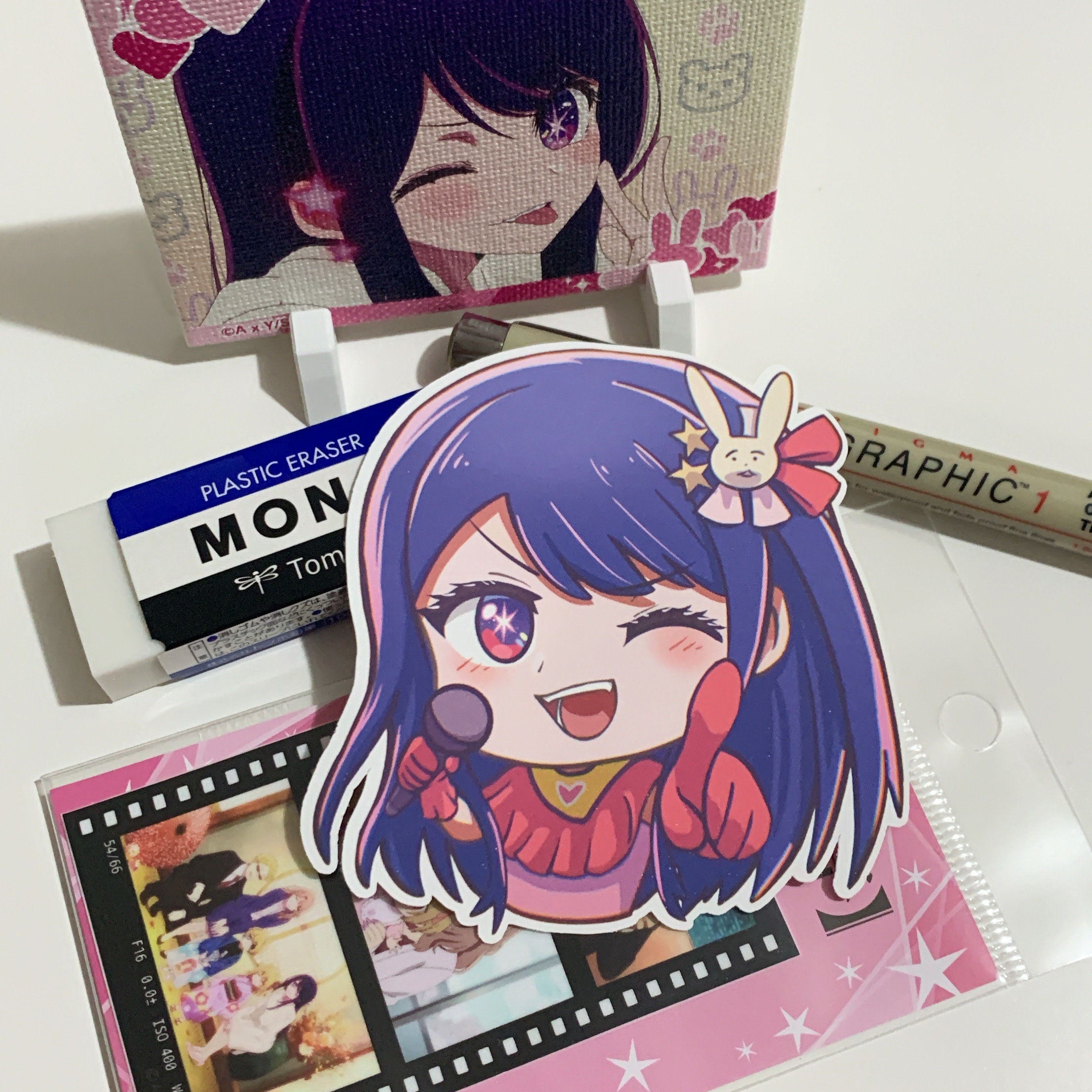 Oshi No Ko Chibi Character Stickers Glossy, Matte, and Holographic ...