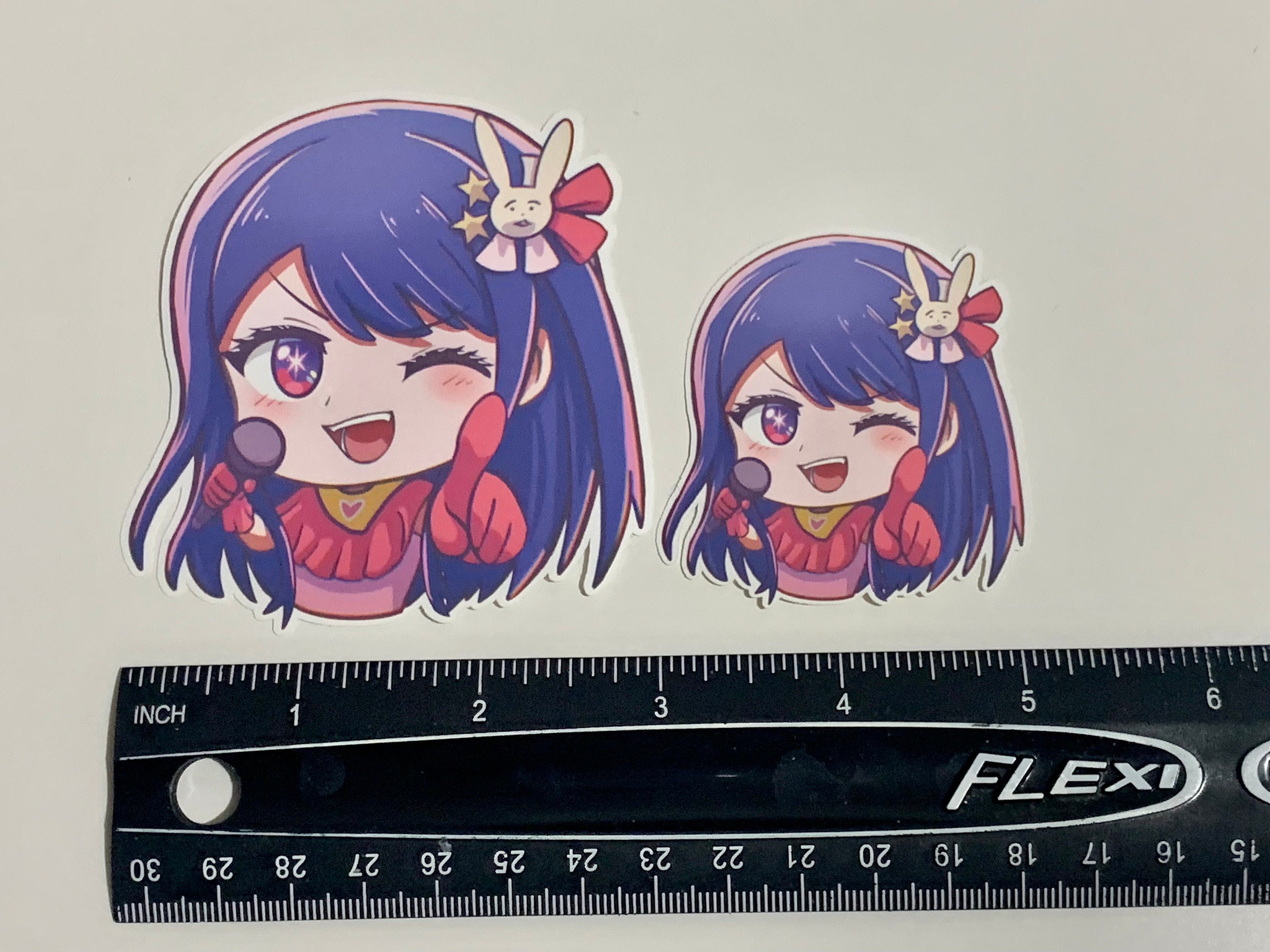 Oshi No Ko Chibi Character Stickers Glossy, Matte, and Holographic ...