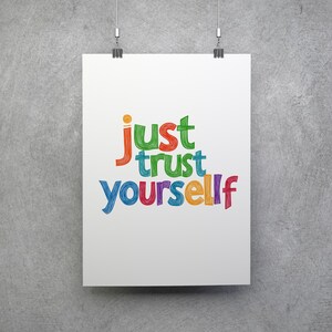 Quote Print Self Love Wall Art Girly Print Motivational Poster Trendy ...