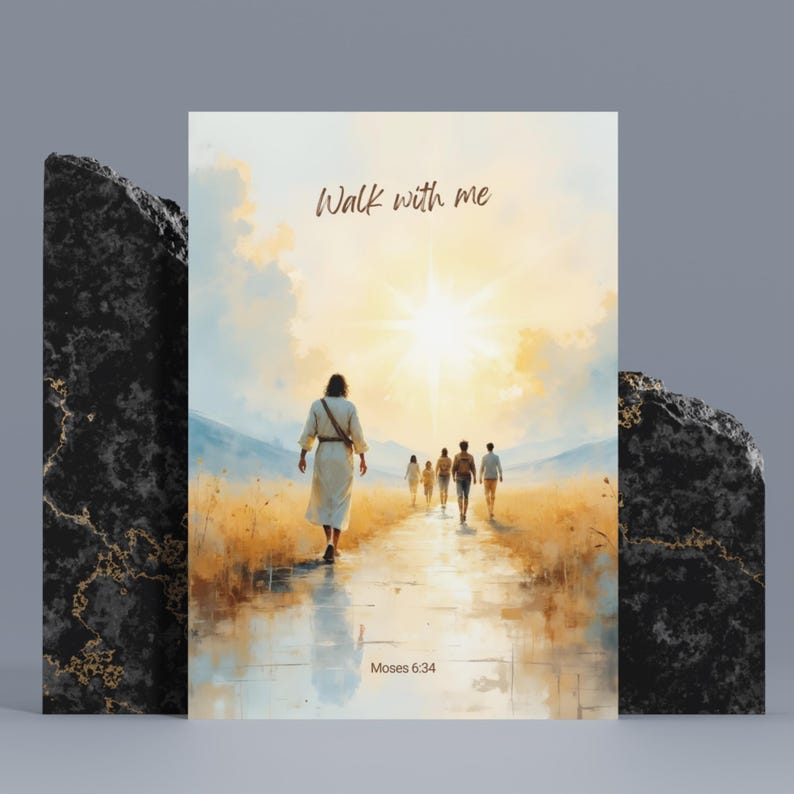 Walk With Me LDS 2026 Youth Theme Printable | 5x7 Wall Art | Moses 6:34 ...