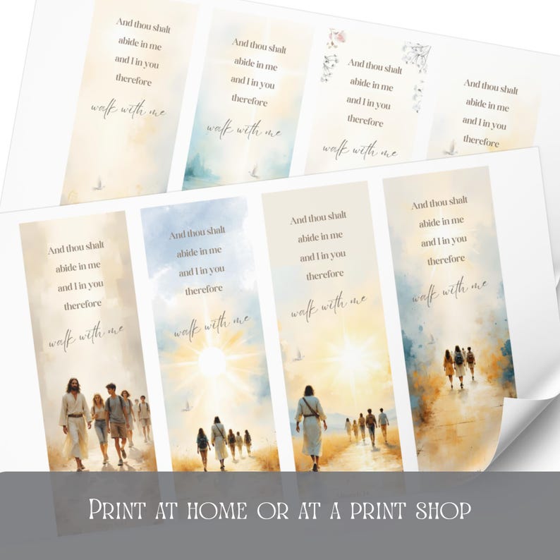 Walk With Me 2026 Youth Theme Bookmarks | LDS Young Women Young Men ...