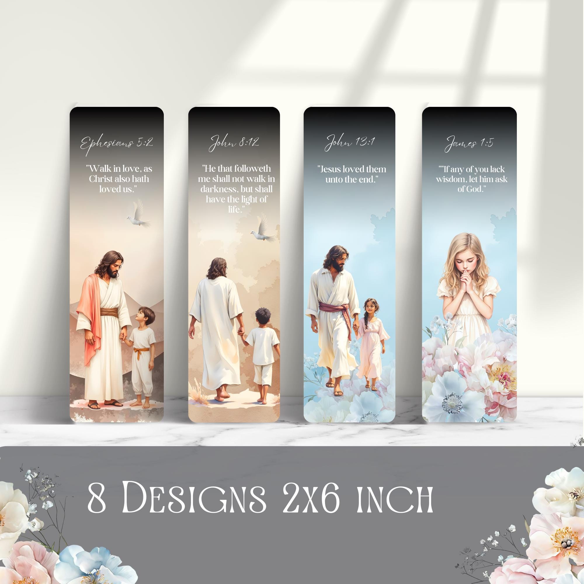 Christian Bible Verse Bookmarks | Digital Download PDF | Beautiful ...