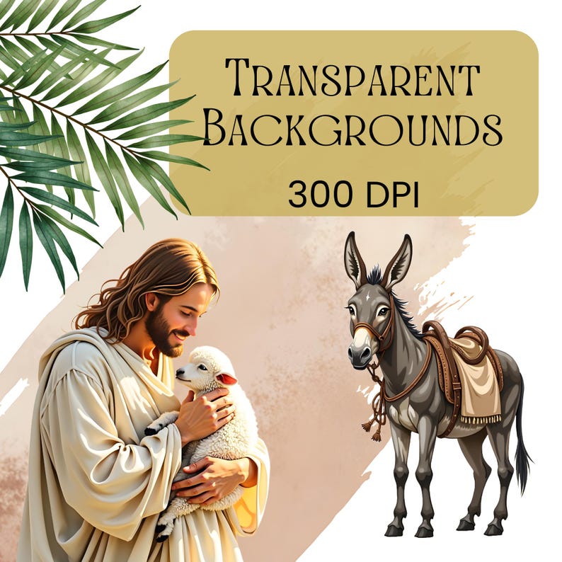 Easter Story Clip Art, Christian Easter Watercolor Pngs, LDS Easter, He ...