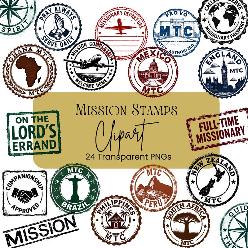 Missions Stickers - Etsy