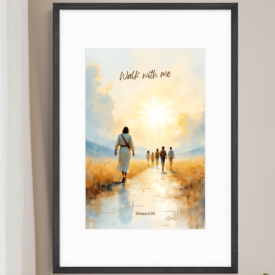 Walk With Me LDS 2026 Youth Theme Printable | 5x7 Wall Art | Moses 6:34 ...